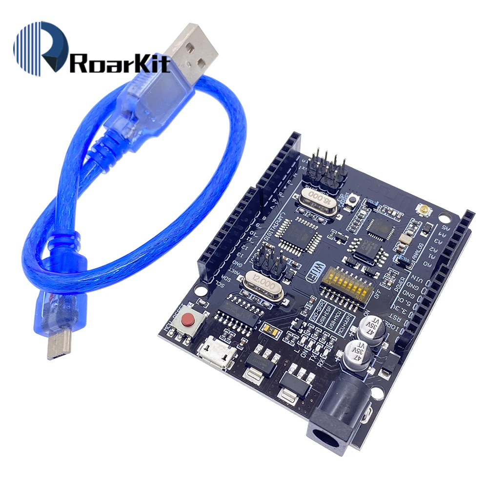 Uno R3 Mais Wifi Integrado Mais Esp8266 Memória 32mb Drive Ch340g Para Arduino Uno Nodemcu Wemos ...