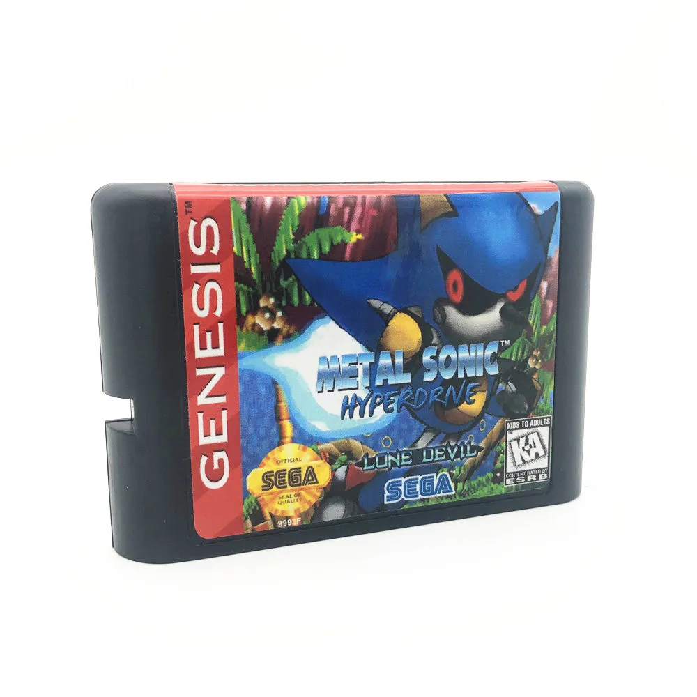 Metal Sonic Hyperdrive For Sega Mega Drive &r Genesis System 16 Bit MD ...