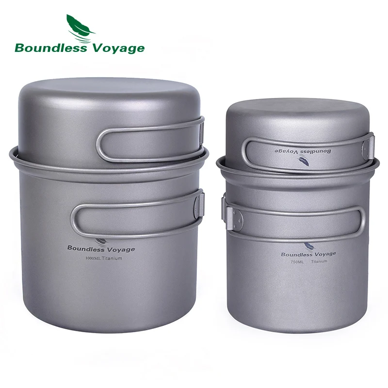 Boundless-Voyage-Titanium-Pot-Bowl-with-Titanium-Folding-Handle-Outdoor ...