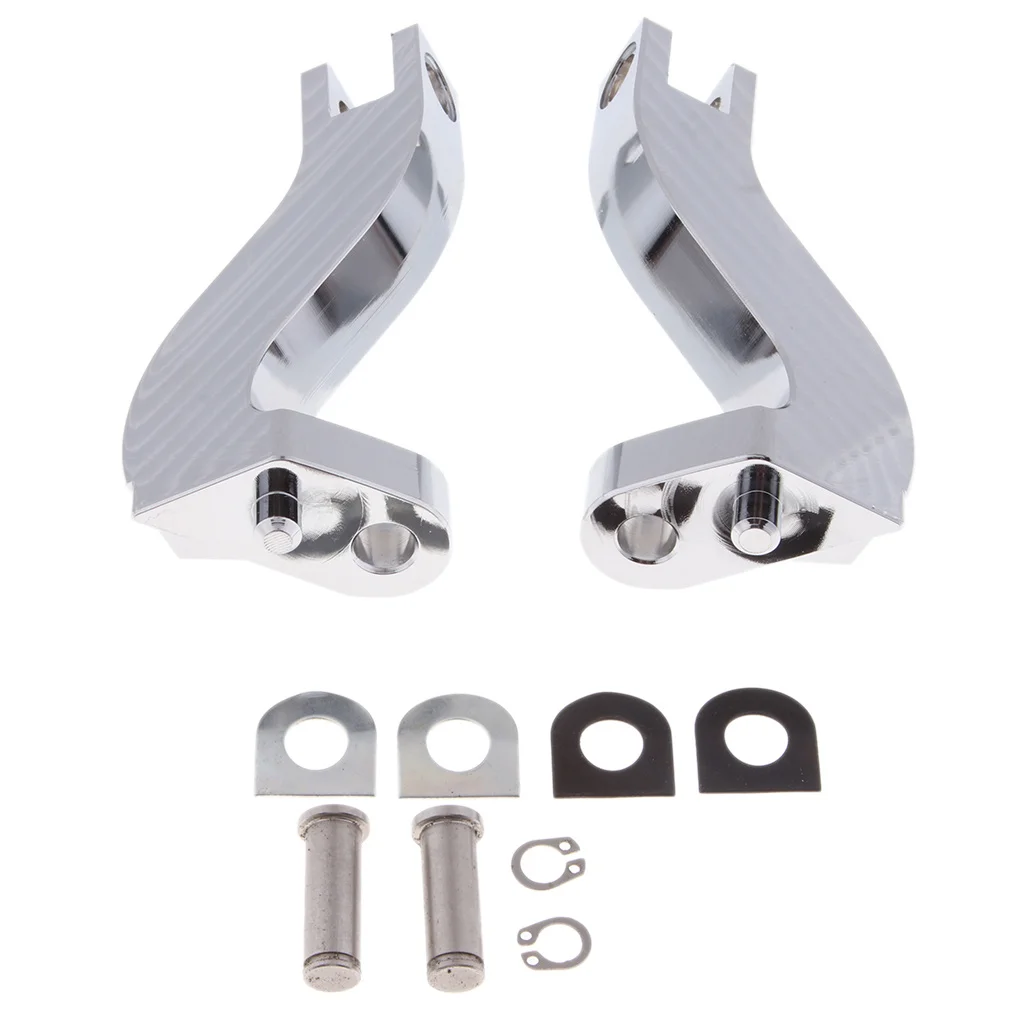 Chrome Passenger Foot Peg Mounts Brackets For Touring 93-16 ...