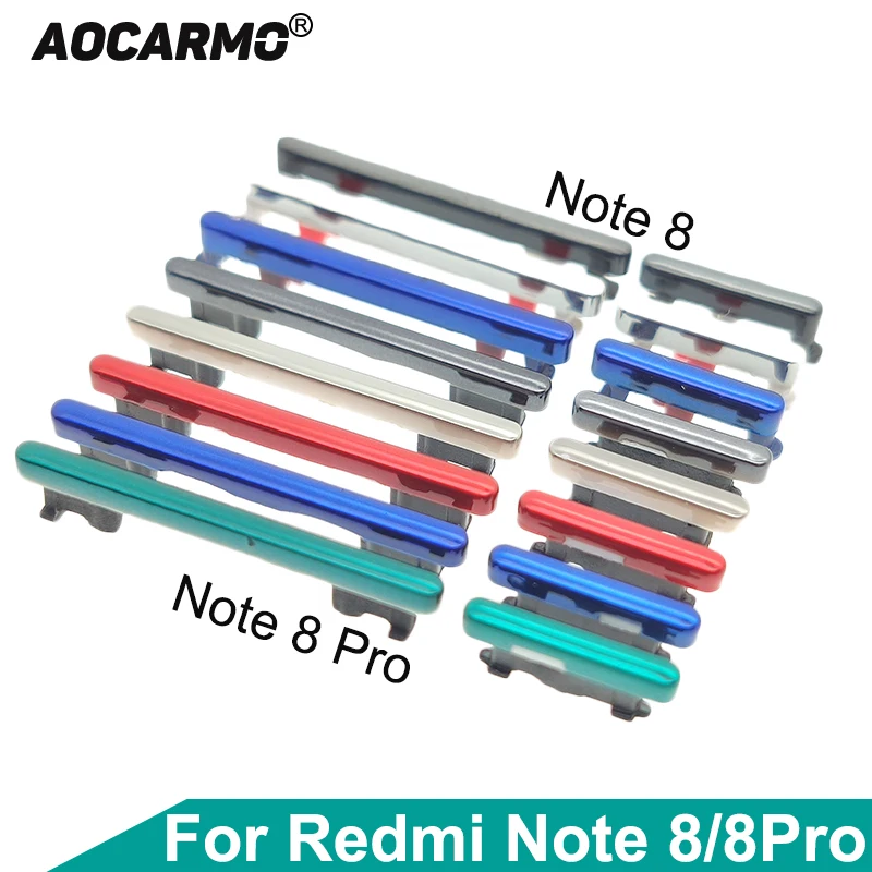 Aocarmo For Xiaomi Redmi Note 8 / Pro 8Pro Power On Off Button Volume ...