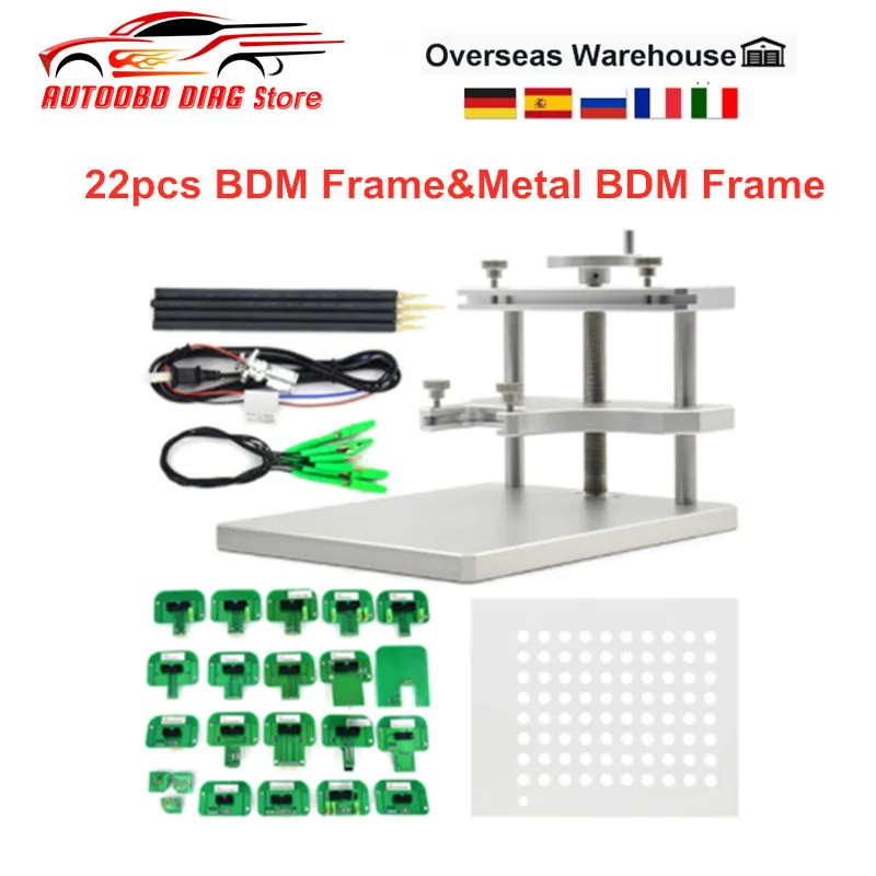 Best Metal Stainless BDM Frame 22pcs BDM Frame Adapters Set BDM Probe ...