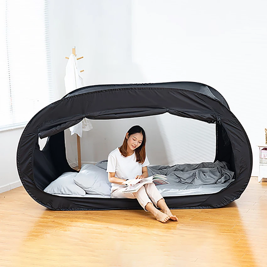 Folding-Bed-Tent-Portable-Indoor-Outdoor-Hiking-Travelling-Tent ...