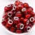 10pcs Rondelle Glitter Round Big Hole Murano Resin Beads Spacer Fit ...