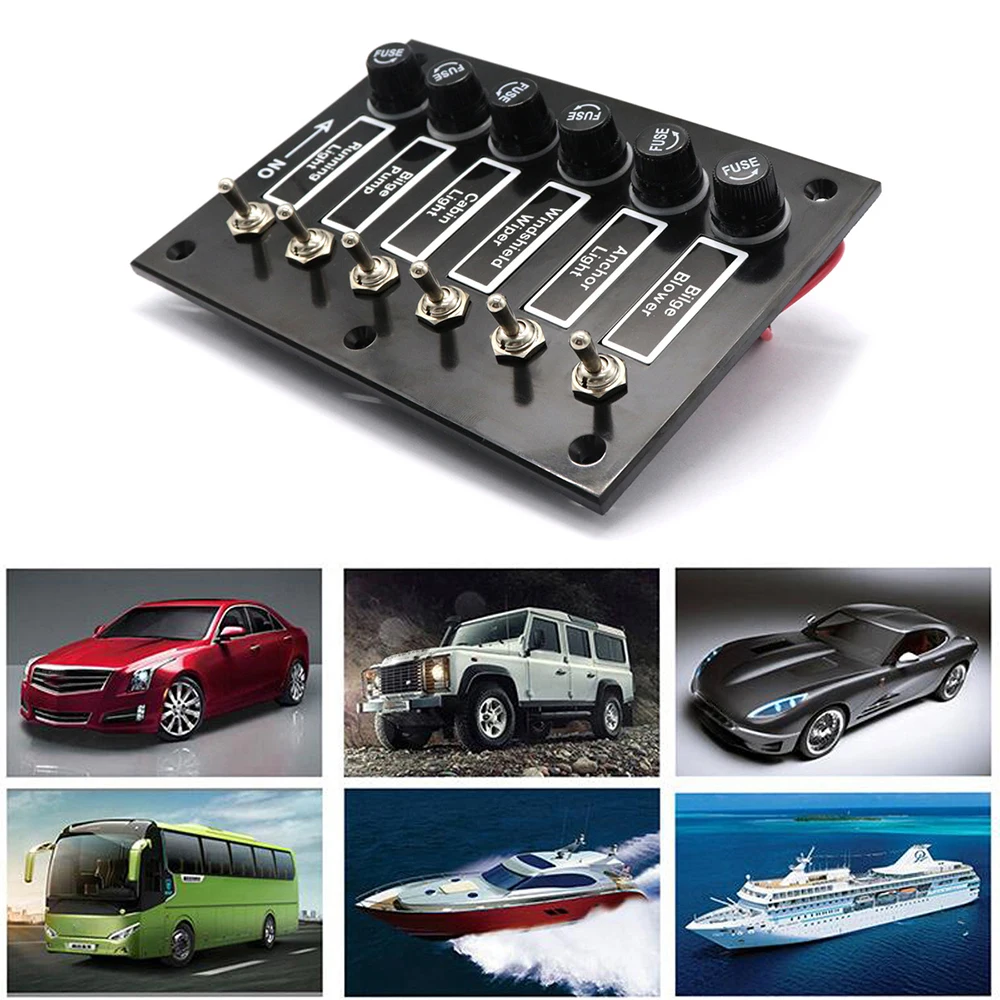 6-Gang-Car-Switch-Panel-for-Car-Marine-Ship-Caravan-RV-Label-Stickers ...
