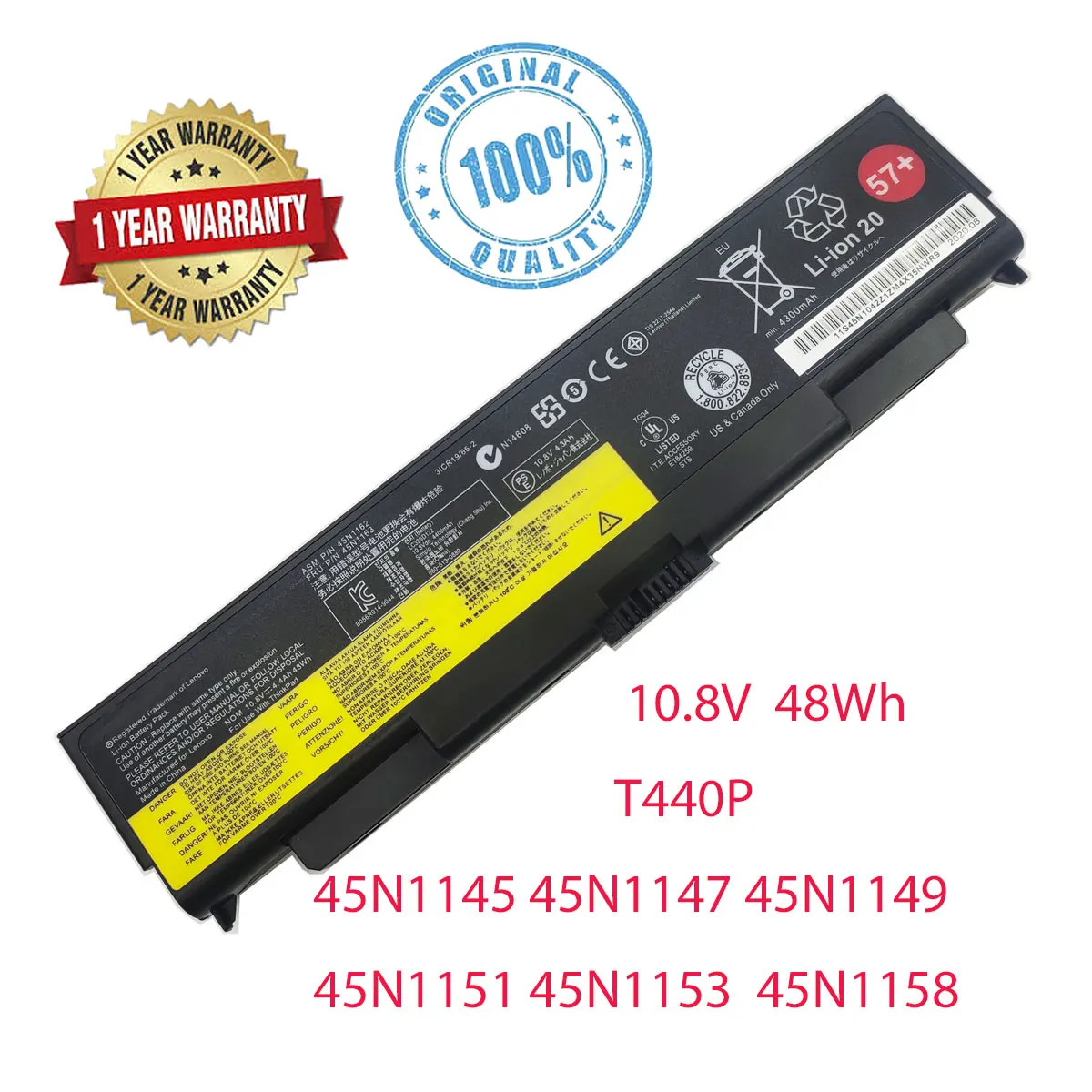 Lenovo-Original-T440P-57-45N1145-Laptop-battery-For-Lenovo-ThinkPad ...