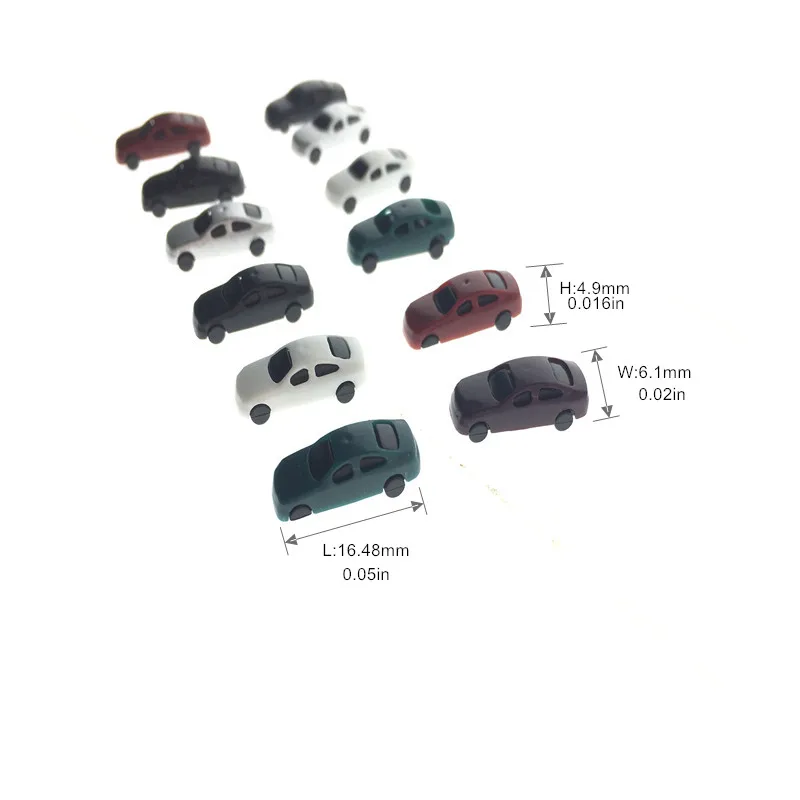 1:300 Scale Miniature Model Cars For Railway Train Street Diorama ...
