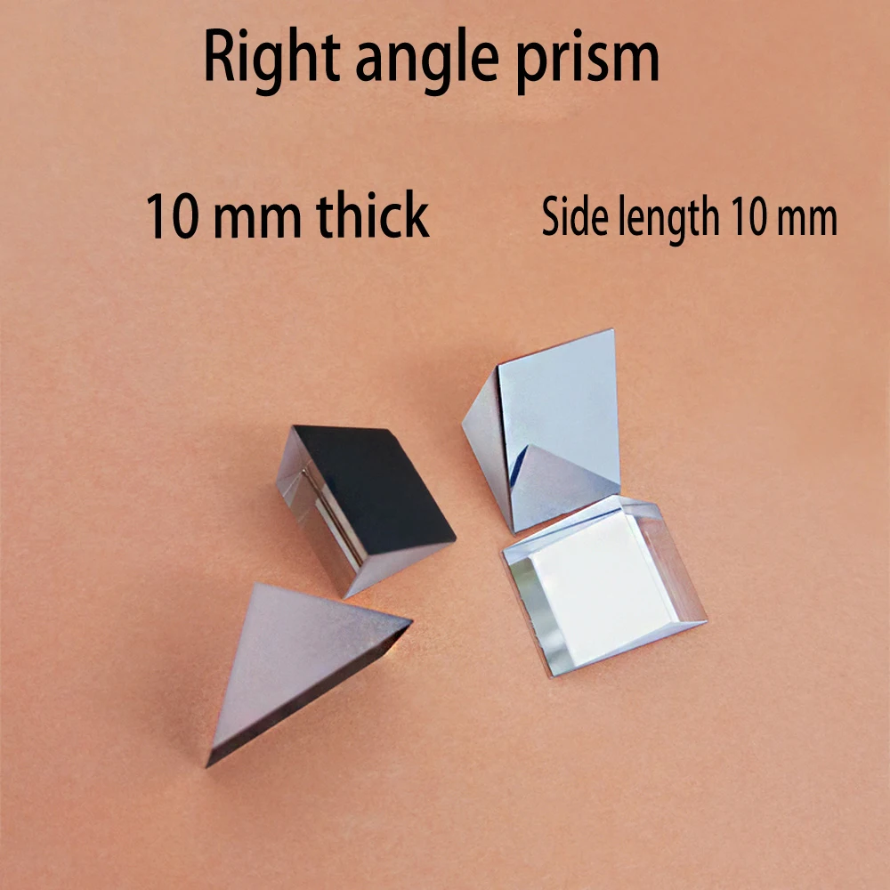 10mm Right Angle Internal Reflection Prism Optical Glass Experiment ...