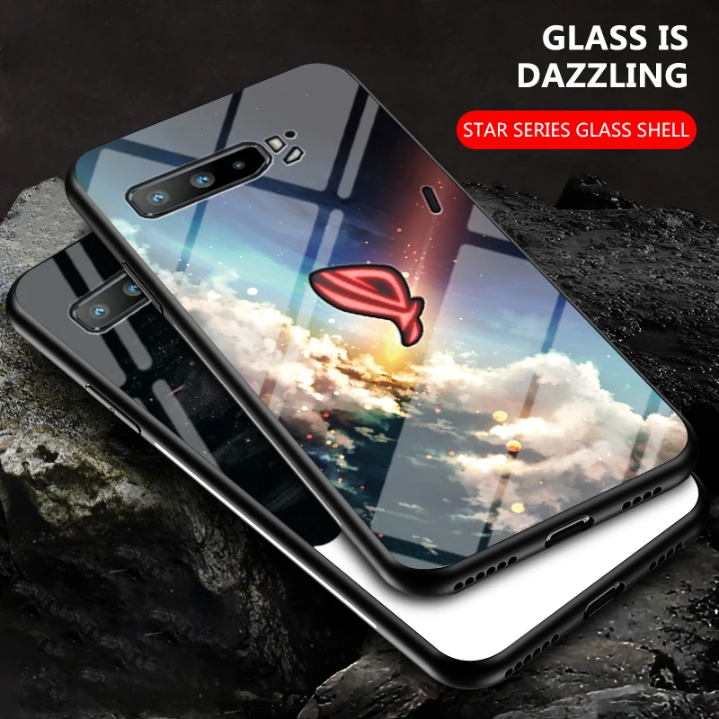 Starry-Sky-Series-Phone-Case-For-Asus-ROG-Phone-3-2-Tempered-Glass-Hard ...