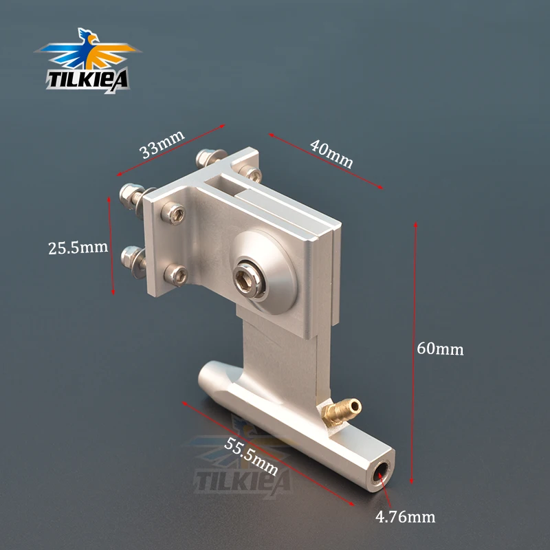 Rc Boat 4.76mm Shaft Bracket Aluminum Strut For 3/16" 4.76mm Flexible ...