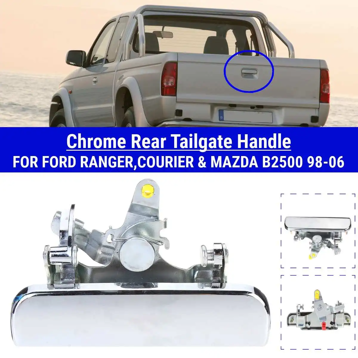 1PCS Car Tail Rear Door Handle Replacement Accessory Fit For Ford ...