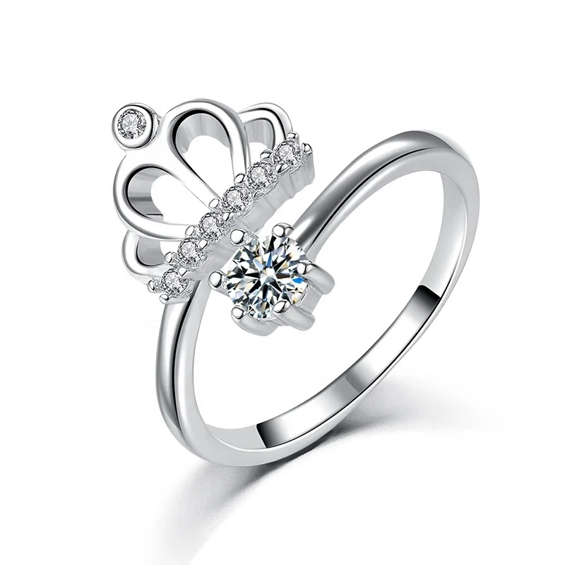 Anillo De piedra De circón De Plata 2020 Anillo De compromiso De Plata ...