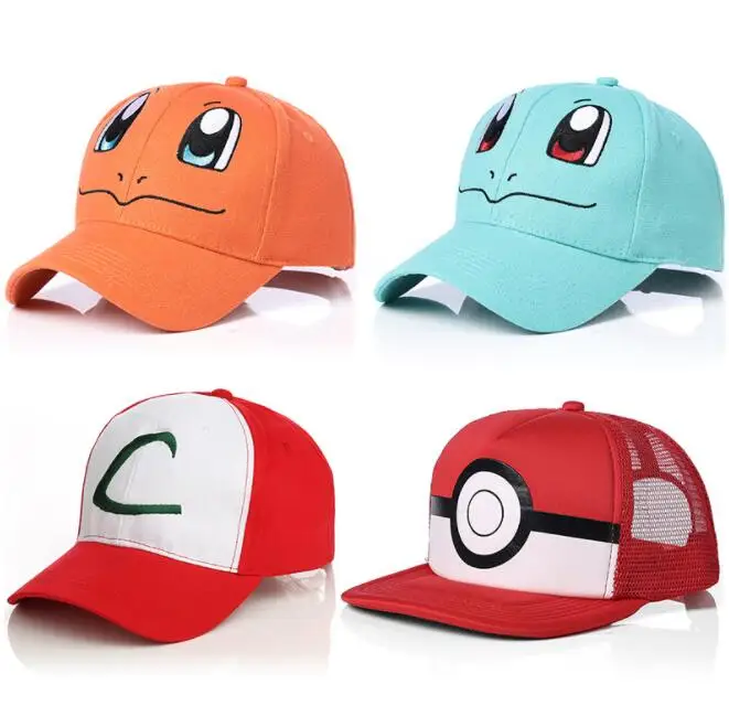 Anime-Pokemon-Baseball-Cap-Pikachu-Hat-Adjustable-Pokemon-Cosplay-Hip ...