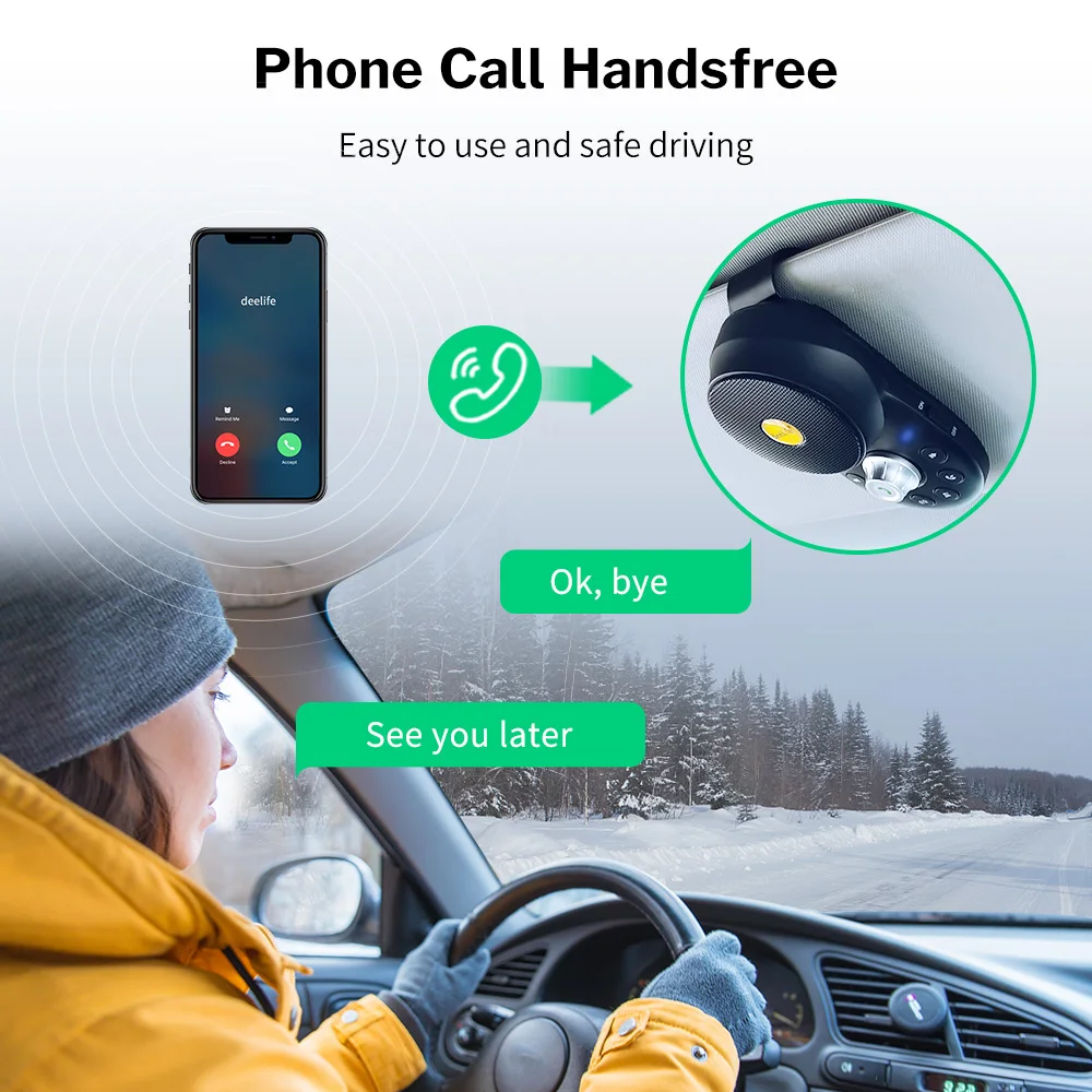 Handsfree Bluetooth Car Kit For Auto Speakerphone | EttaGadgets