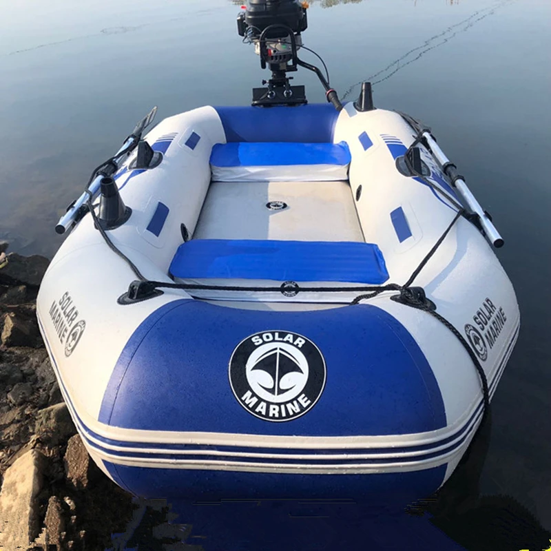 Solar Marine-3 Pessoa PVC Barco Inflável, Pesca Caiaque Canoa, Mat Air ...