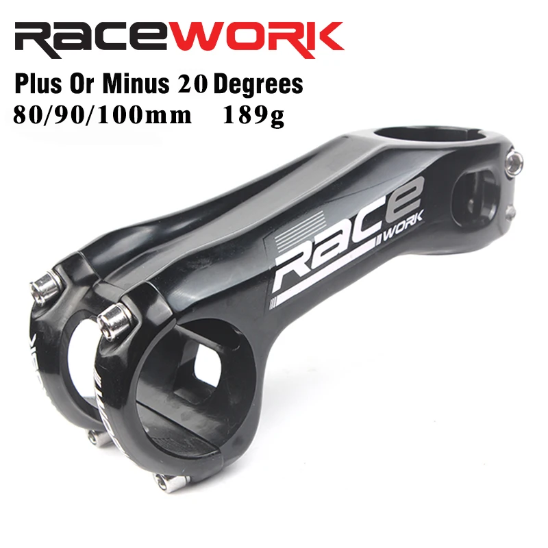 RACEWORK MTB Road Bike Stem 31.8*80/90/100mm Ultralight CNC Mountain ...