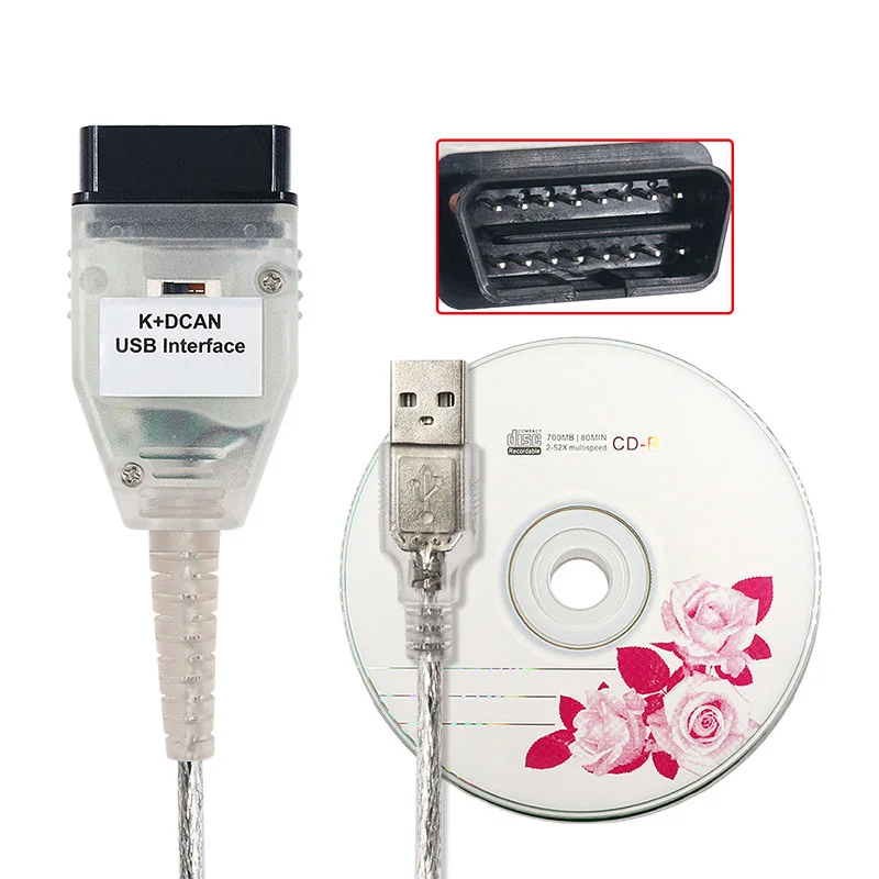 Câble De Diagnostic OBDII Pour BMW INPA - Interface USB Avec Puce ...