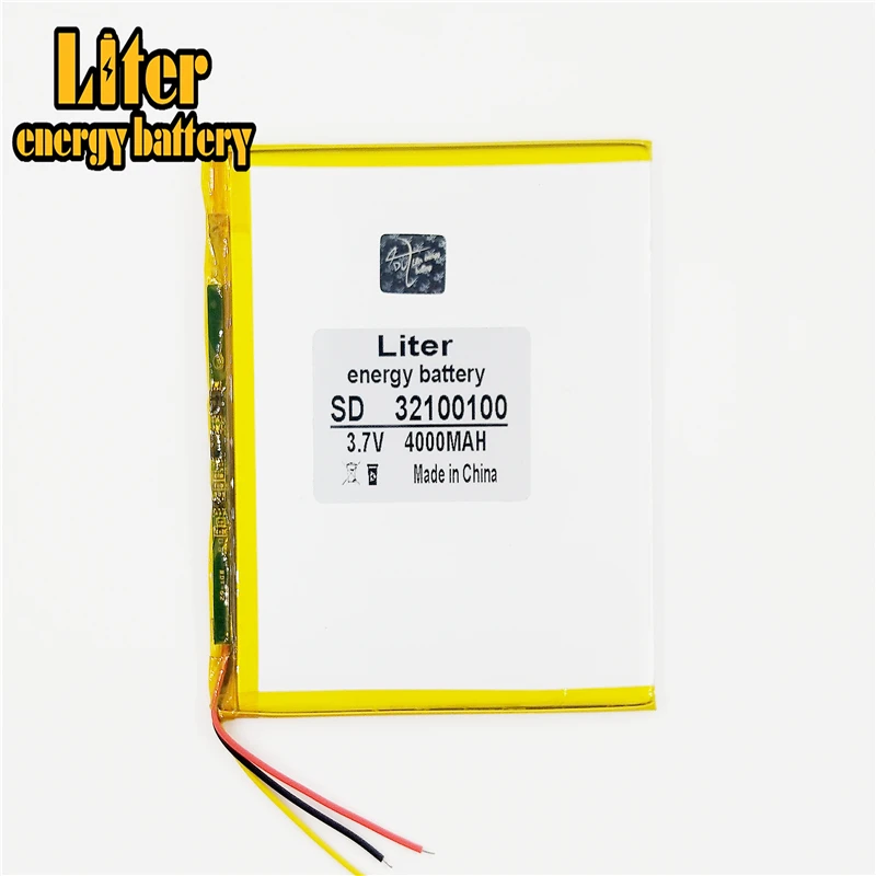 3-line-Three-wire-battery-3-7V-4000mah-32100100-lithium-ion-battery-Li ...