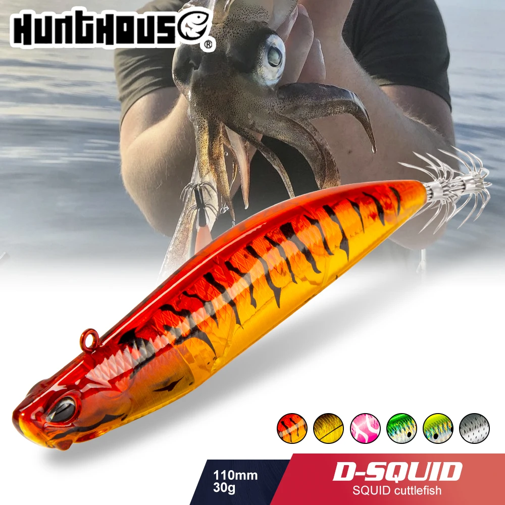 Hunthouse D-squid Jigging Lure Pencil Lw522 110mm 30g Sinking Egi Suqid ...