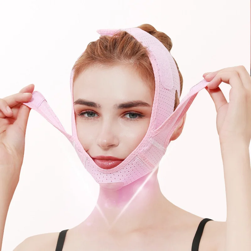 Double Chin Face Bandage Wrinkle Removal Device Thin Face Bandages Face Correction Sleep Mask ...