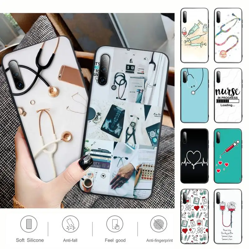 Nurse Medical Medicine Health Black Rubber Mobile Phone Case Cover For ...