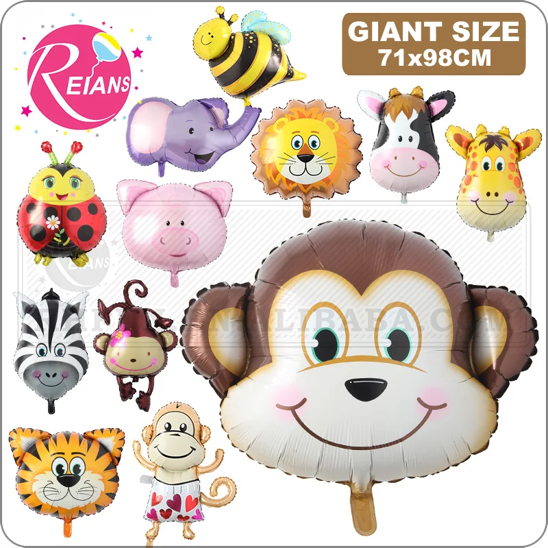 Huge-Animal-Head-Foil-Balloon-Inflatable-Air-Ballon-Happy-Birthday ...