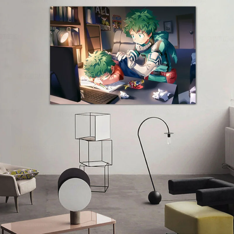 Wall Art Pictures Hd Prints My Hero Academia Poster Home Decor Deku ...