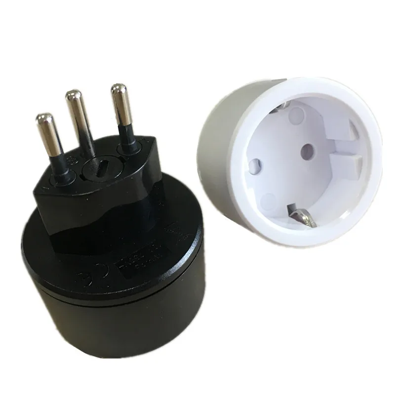 3 pin plug Travel Adapter Europ German TO Swiss plugs 10A 250V Power ...