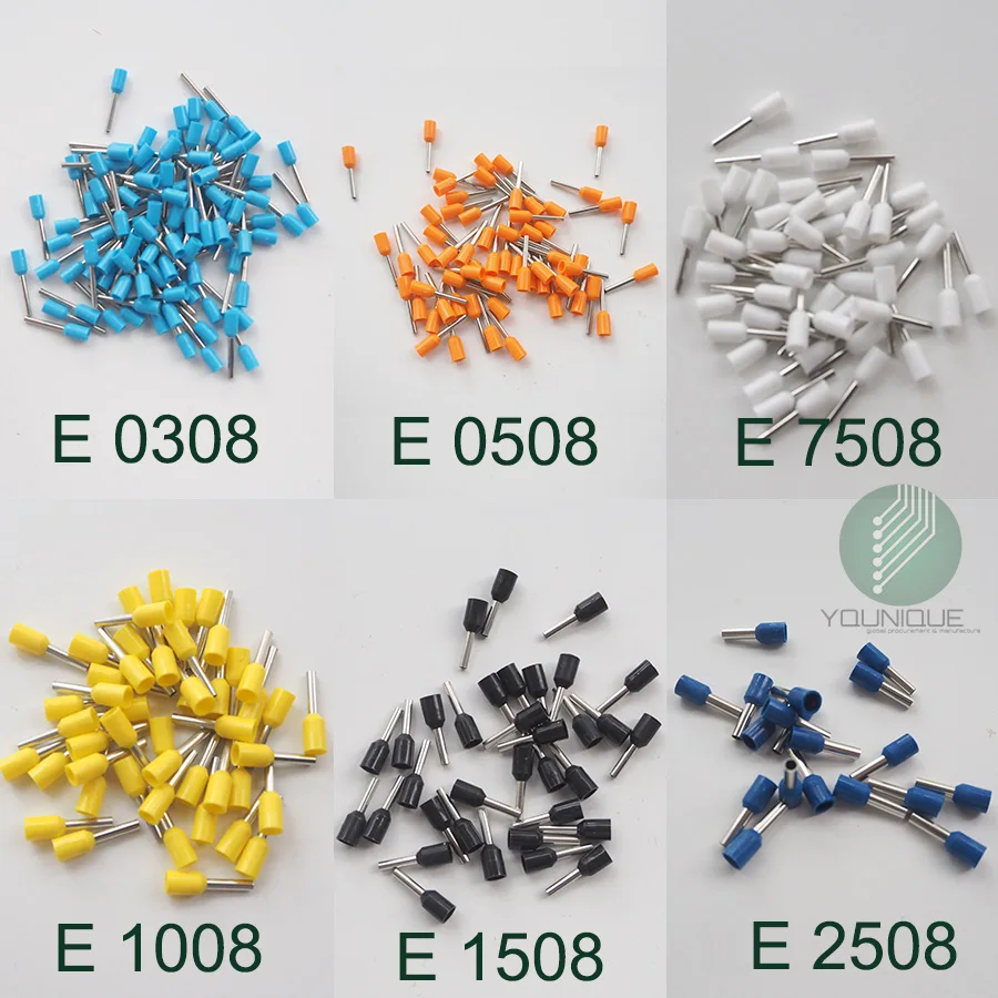 1000-PK-Insulated-Ferrules-Terminal-Block-Cord-End-Wire-Connector ...