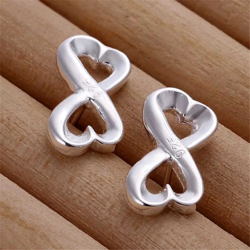 Exquisite 925 Stamp Silver color Earring Fashion Creative numbers ...