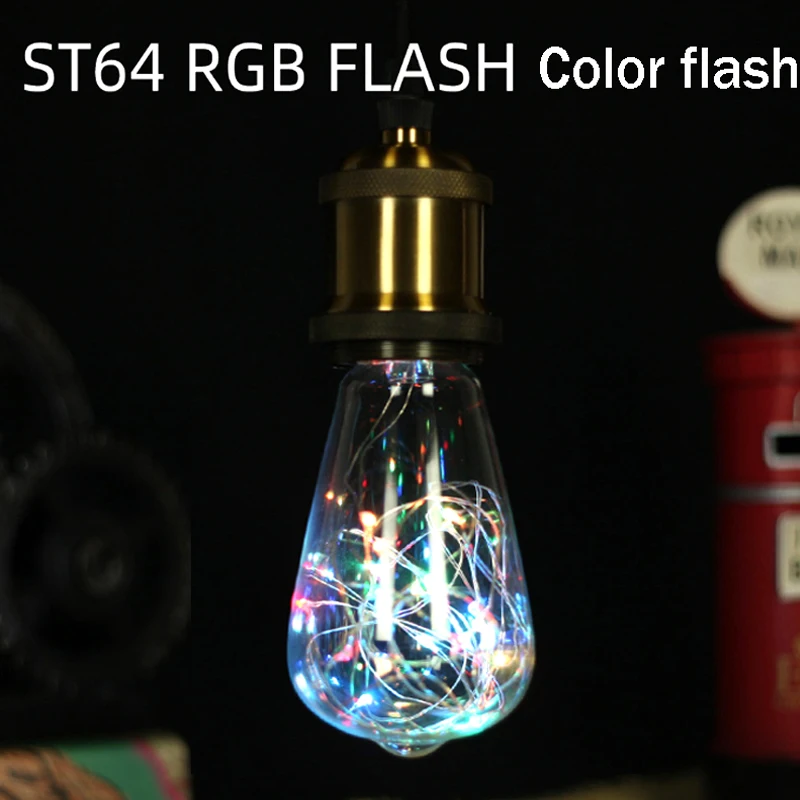 Copper-Wire-Bulb-Creative-Flash-RGB-Color-Flash-LED-Bulb-Lamp-AC85-265V ...