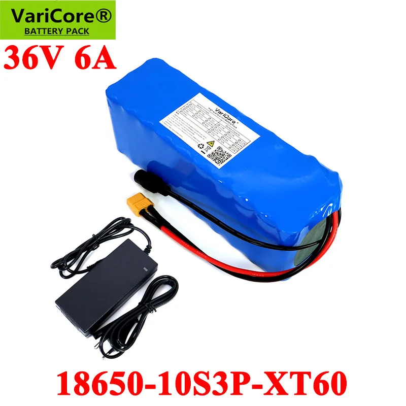 VariCore-36V-6Ah-batteries-Built-in-20A-BMS-18650-10S3P-Lithium-Battery ...
