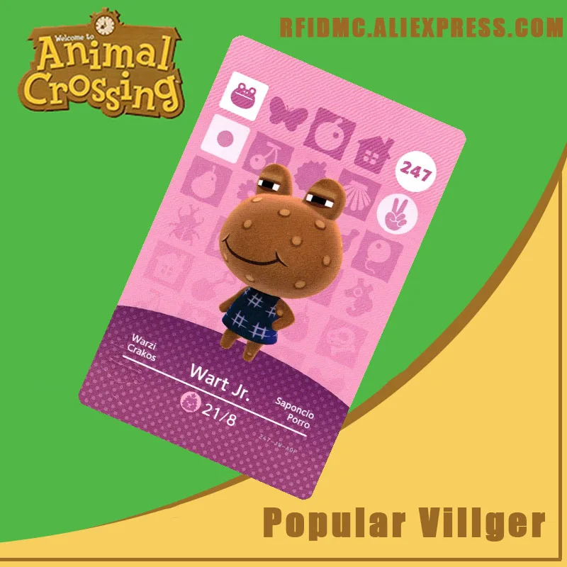 247 Wart Jr Animal Crossing Card Amiibo for New Horizons|Access Control ...
