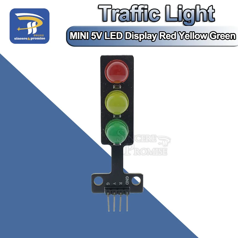 Mini-5V-Traffic-Light-LED-Display-Module-for-Arduino-Red-Yellow-Green ...