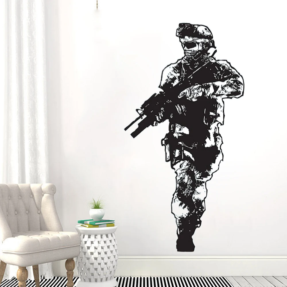 Wall Decals US Soldier Marine Army Military Guys Vintage Poster Self ...