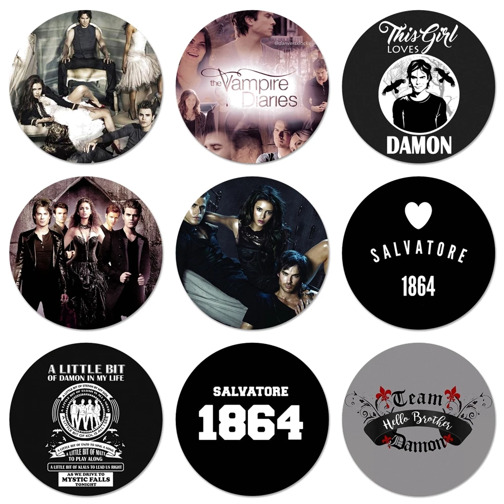 58mm the Vampire Diaries Icons Pins Badge Decoration Brooches Metal ...