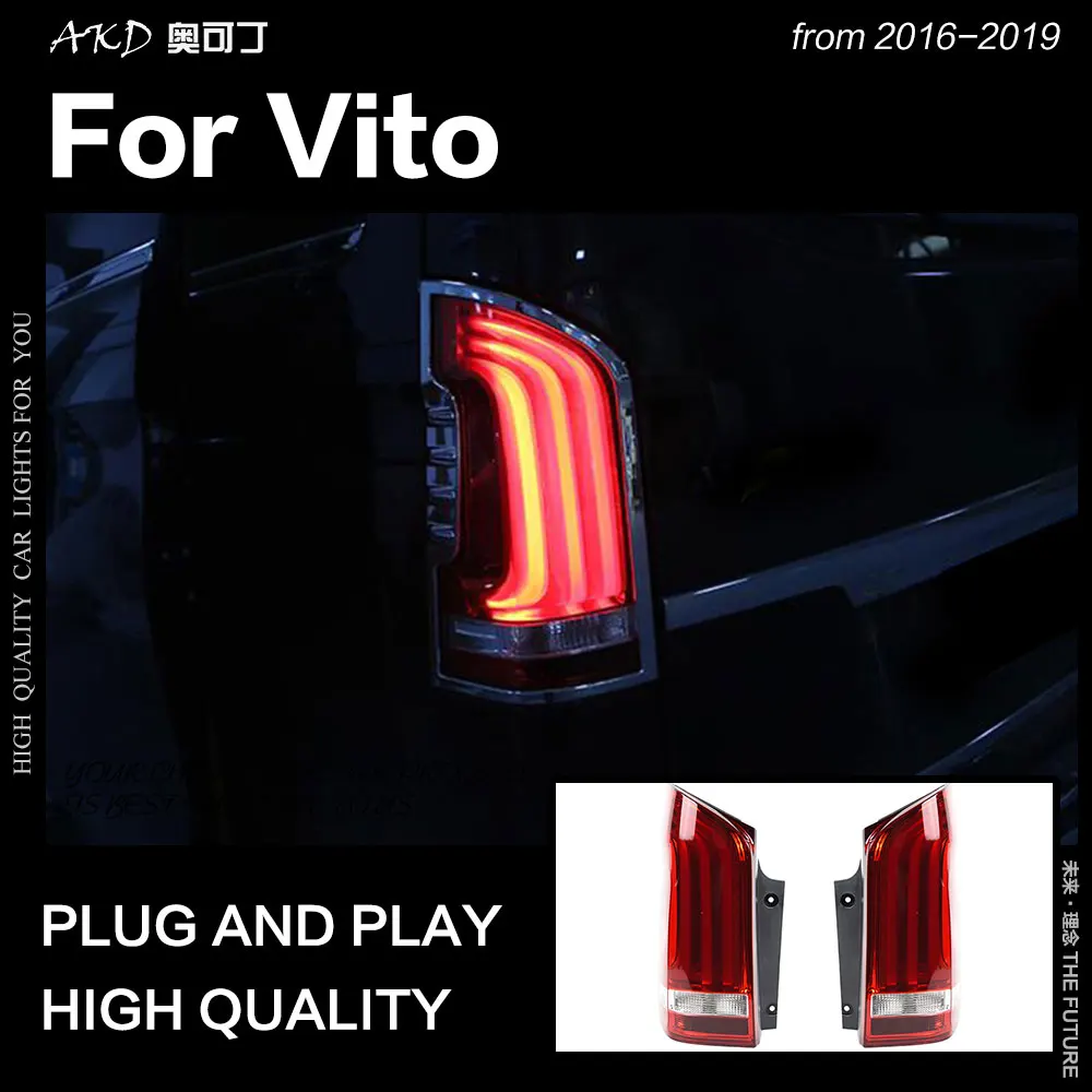 Akd Car Styling For Vito Tail Lights 2014-2018 New Vito Led Tail Lamp ...