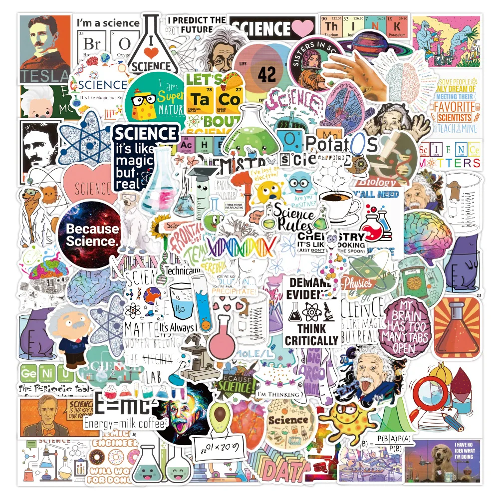 10/30/50/100PCS Science Chemistry Biology Laboratory Research Stickers ...