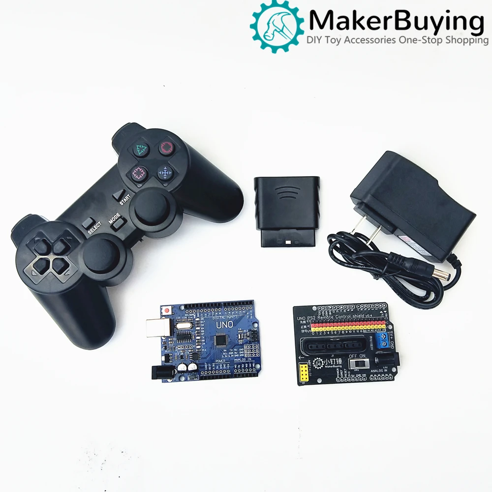 Four and six degrees of freedom servo PS2 remote control set for ...