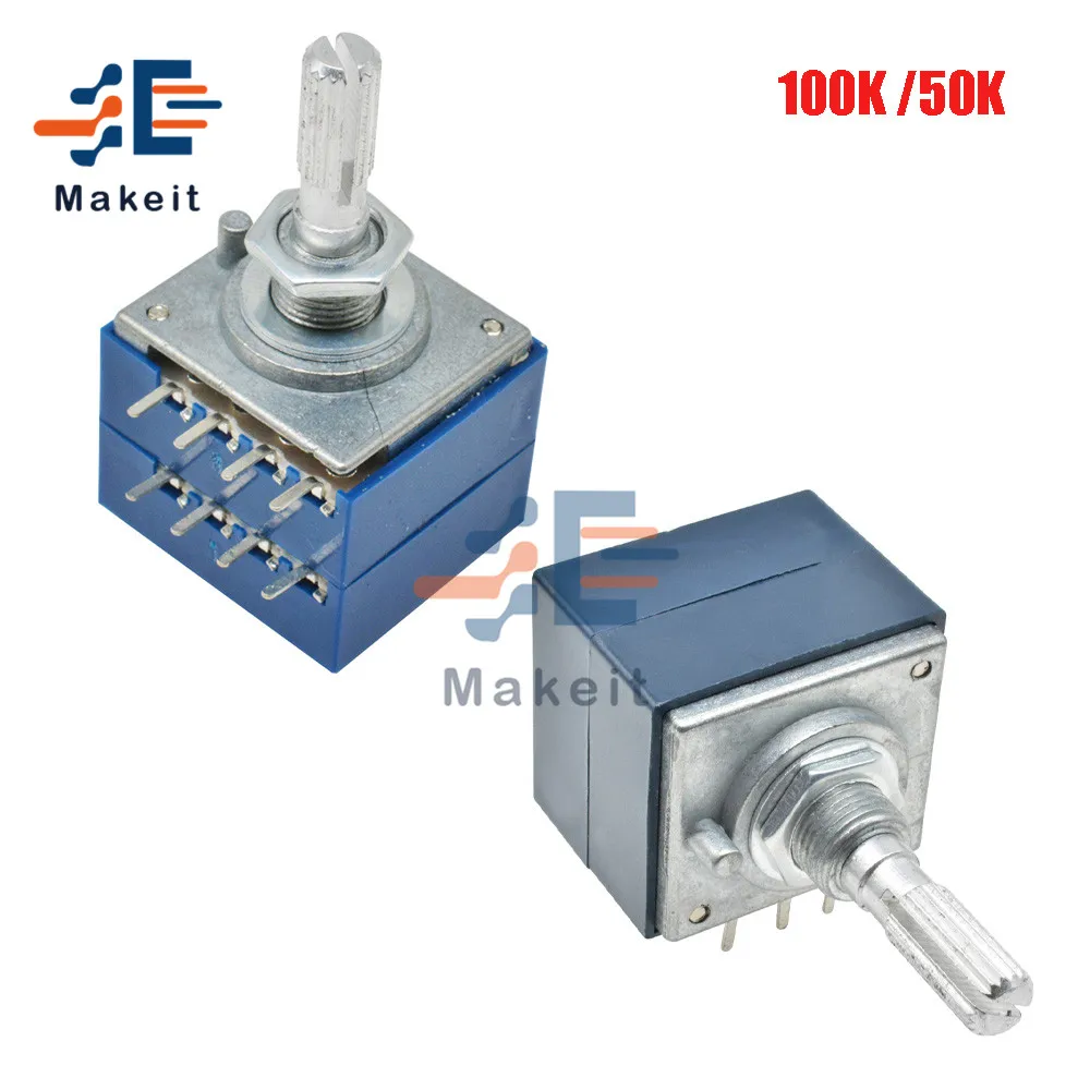 50K 100K ALPS Audio Volume Control Potentiometer RH2702 A100K A50K 8 ...