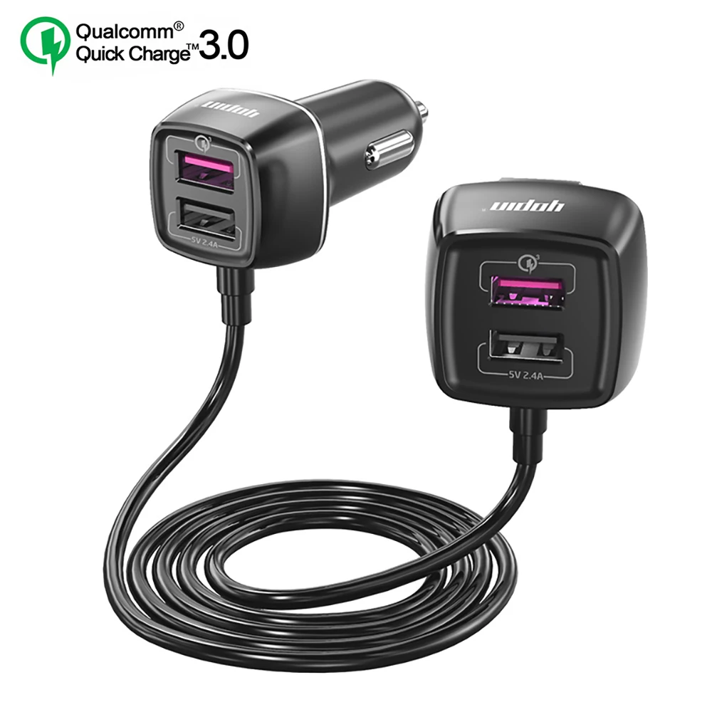 Quick-Charge-3-0-60W-4-Port-USB-Car-Charger-Car-Socket-Power-Adapter ...