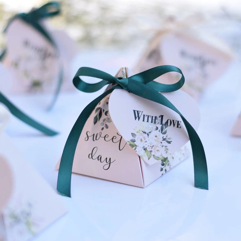 New Gift Box Triangular Pyramid Small Boxes for Baby Shower Candy Box ...