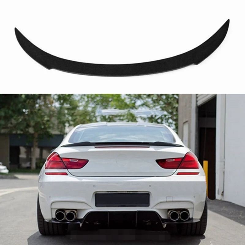 V Style Carbon Fiber Trunk Spoiler For Bmw 6 Series F06 F12 F13 Gran ...