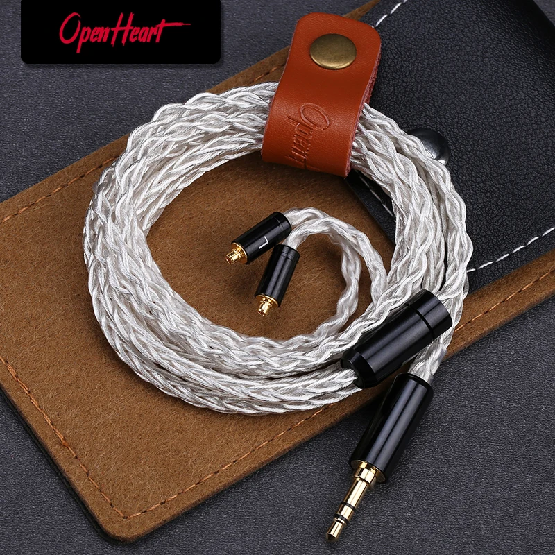 OPENHEART 8 Core Silver Plated Copper Replace Earphone Cable 3.5mm/2 ...