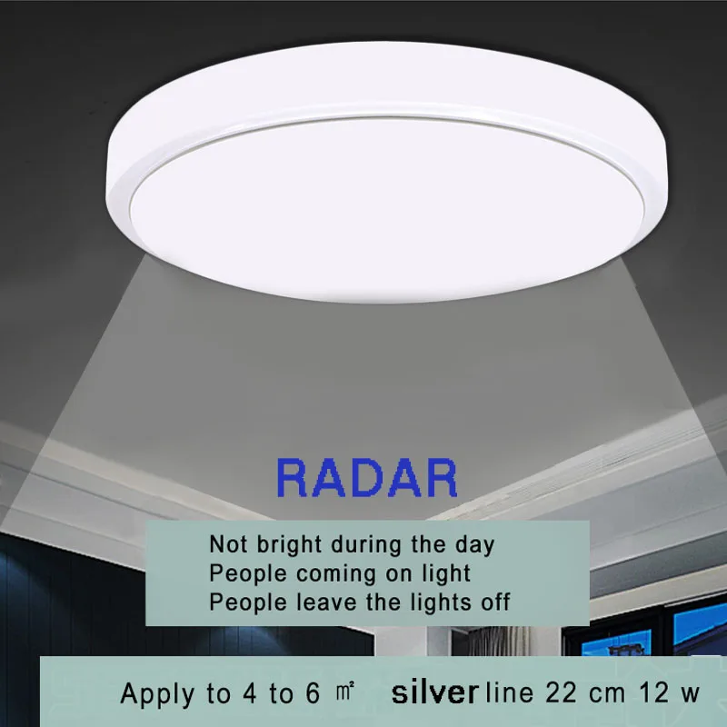 Ceiling Lights Radar Human Sensor LED lamp For Living Room Home lights ...