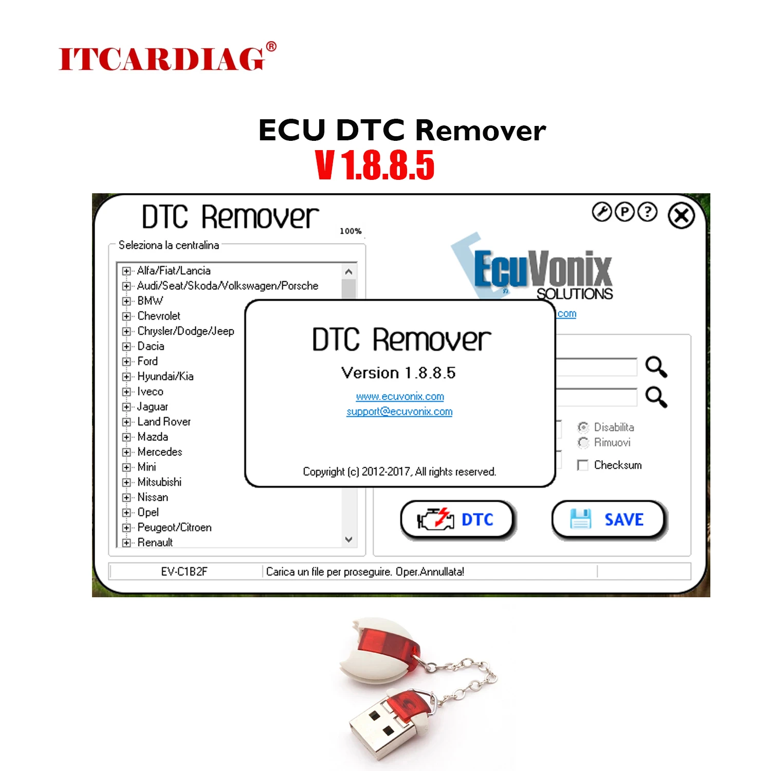 Ecu Dtc Remover 1.8.8.5 Dtcremover Remove Or Disable Dtcs In Different ...