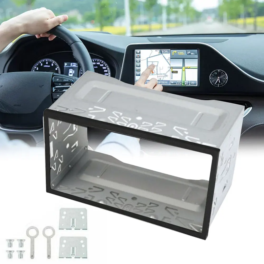 2-DIN-Radio-Installation-Frame-Unit-Universal-Cage-Radio-Vehicle-Case ...