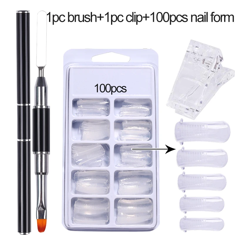 Nail Tips for Finger Extention Set Nail Art Flase Tips Quick Building ...