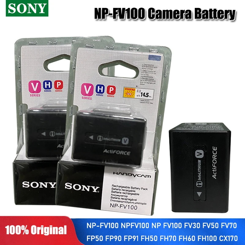Sony Original 6.8v Np-fv100 Npfv100 Np Fv100 3700mah Lithium Rechargeable Battery Fv30 Fv50 Fv70 ...