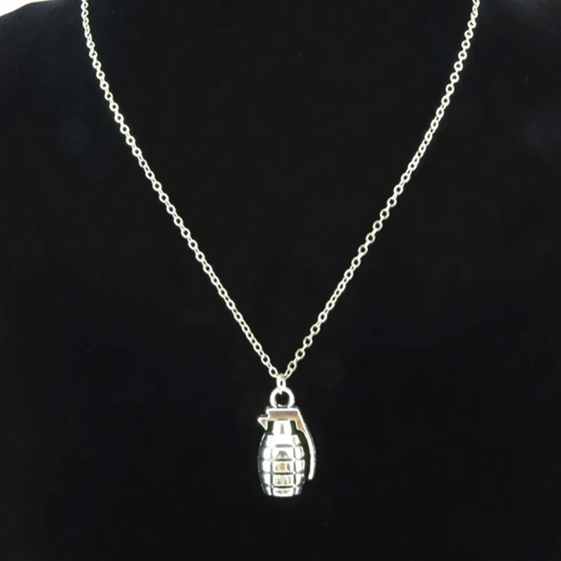 Punk Style Grenade Weapon Pendant Chain Necklaces Alloy Hip hop Men ...